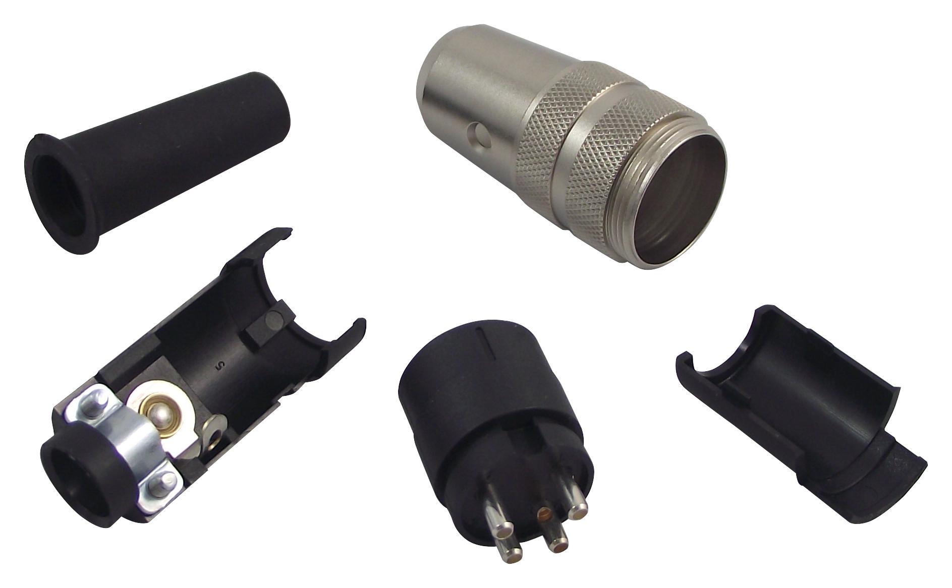 09 0309 00 04 - Binder - Circular Connector, 680 Series, Cable Mount Plug