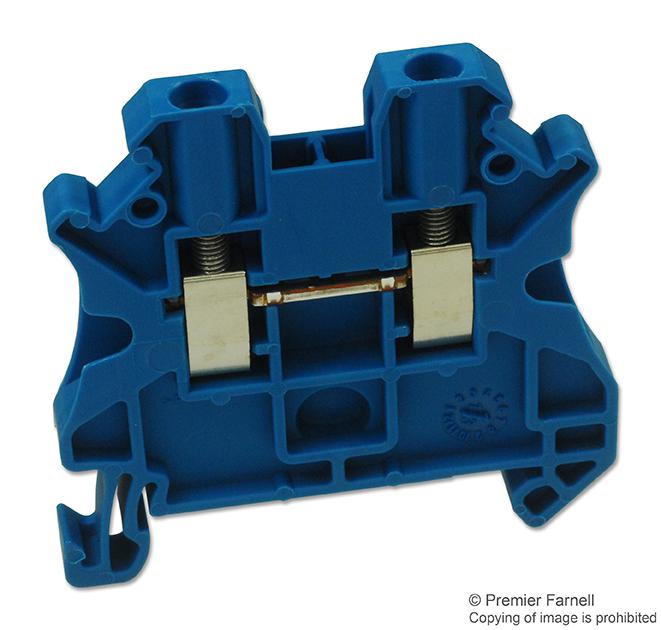 3044089 - Phoenix Contact - DIN Rail Mount Terminal Block, 2 Ways, 26 AWG