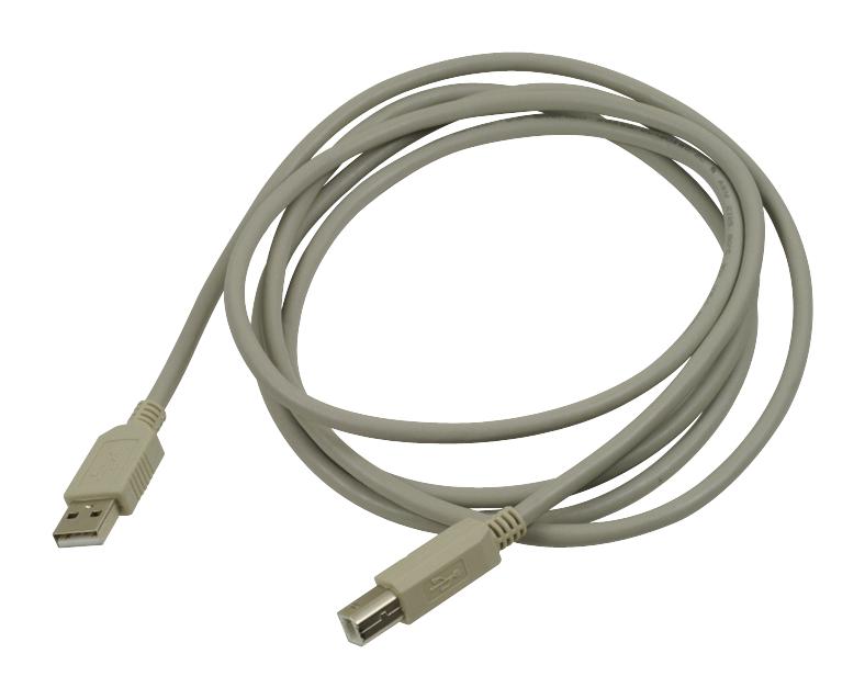 CSMUAB-2M - L-com - USB Cable, Type A Plug to Type B Plug, 2 m