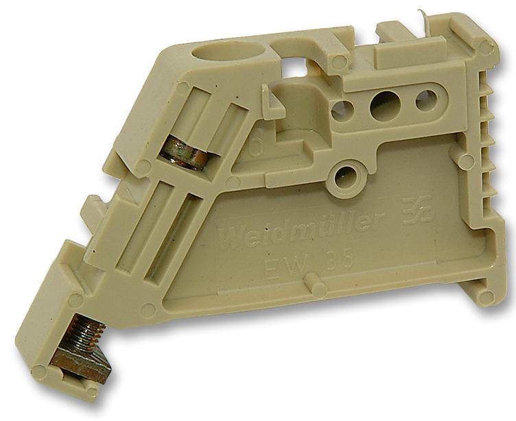 EW35 - Weidmuller - End Bracket, Beige, Polyamide 66
