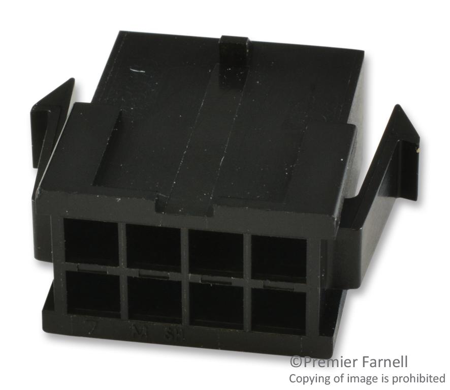 43020-0800 - Molex - Connector Housing, Nylon, Black