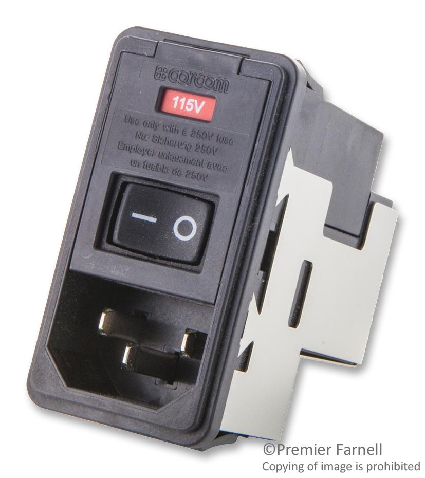PS0SXDSXA - Corcom - Te Connectivity - Filtered IEC Power Entry Module ...