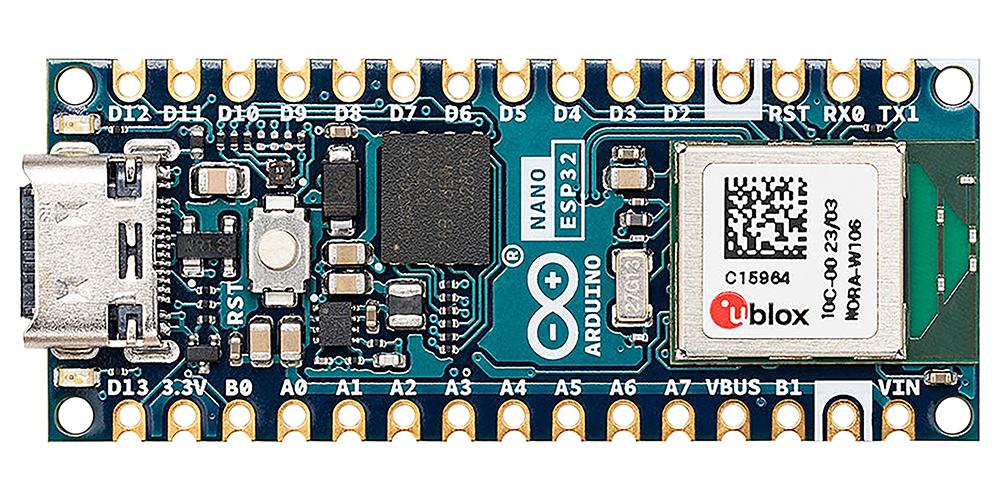 ABX00092 - Arduino - Nano Form Factor Board, NORA-W106, 32bit