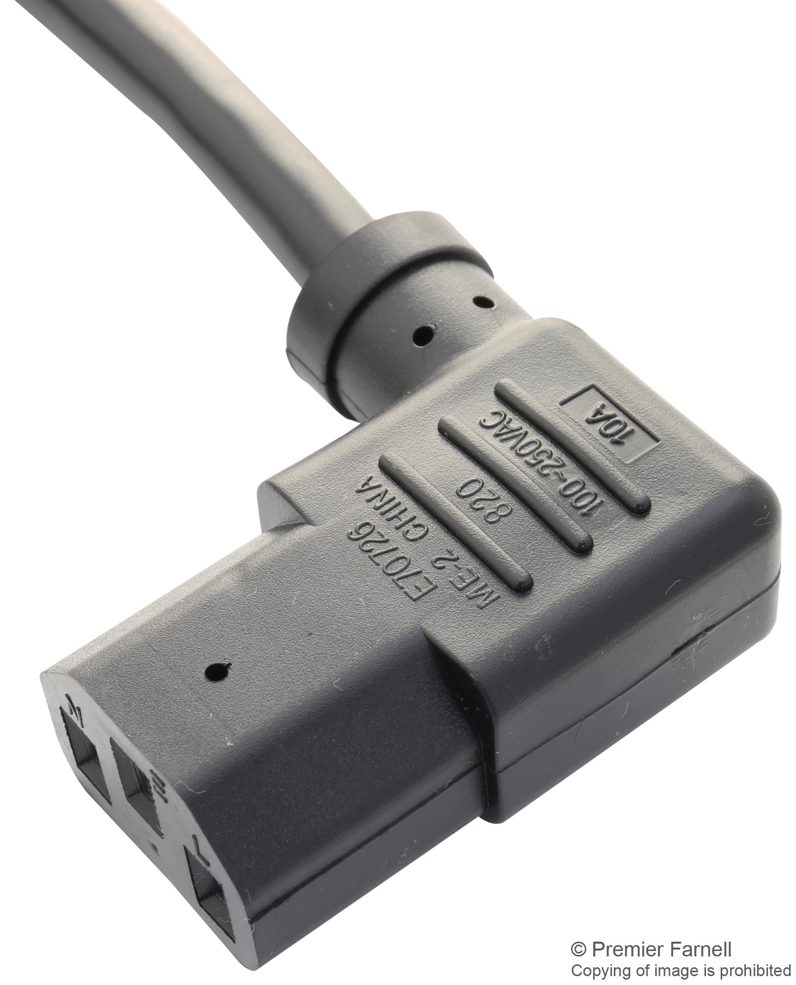 P004-002-13RA. - Tripp-lite - POWER CORD, IEC 320 C14/C13 RA, 2FT