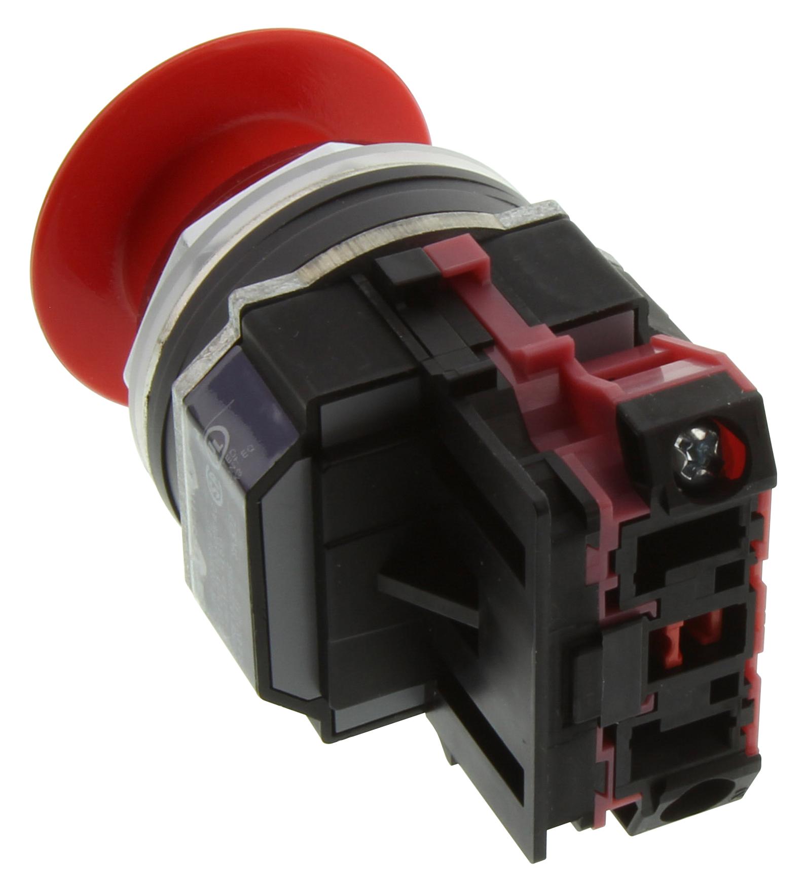 AYD301NUR - Idec - E-STOP PB SW, SPST-NC, 10A