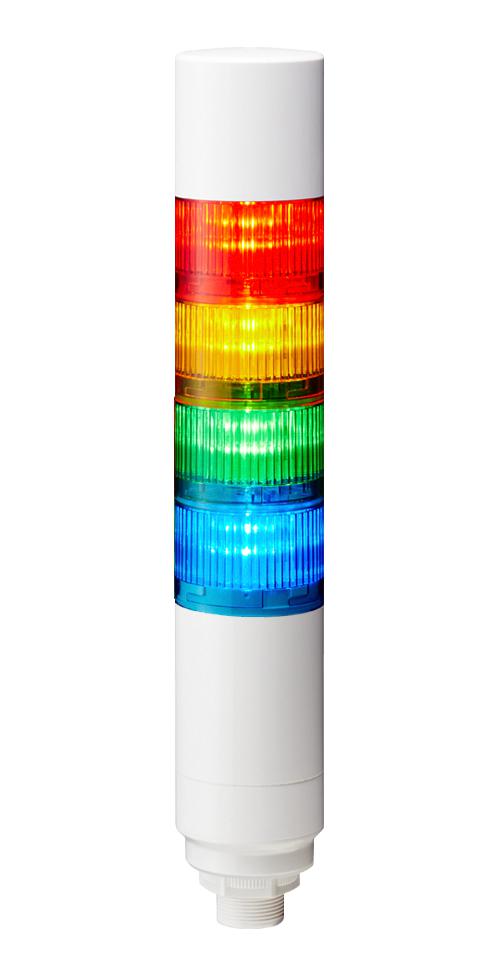 LR6-402WCBW-RYGB+FB295 - Patlite (u.s.a.) - SIGNAL TOWER, 88DB, FLASHING