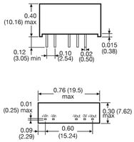 IH0524S-H - Xp Power - Isolated Through Hole DC/DC Converter, ITE, 1:1