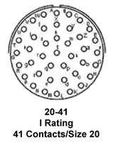MS3126F20-41S. - Amphenol Industrial - CIRCULAR CONNECTOR, PLUG, 20-41S